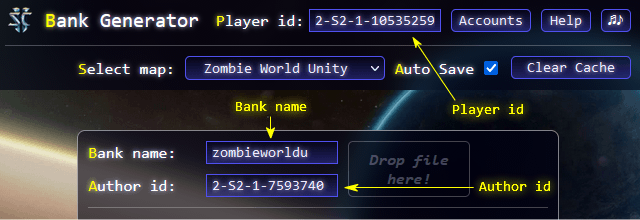 StarCraft 2 Bank Generator